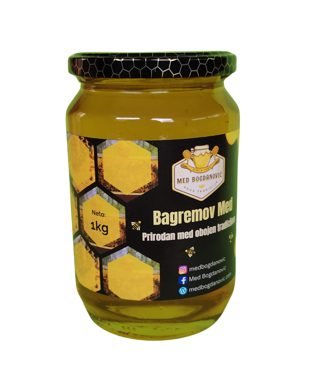 Bagremov med 1kg Domaci | Prirodni 100% organski | Med Bogdanović